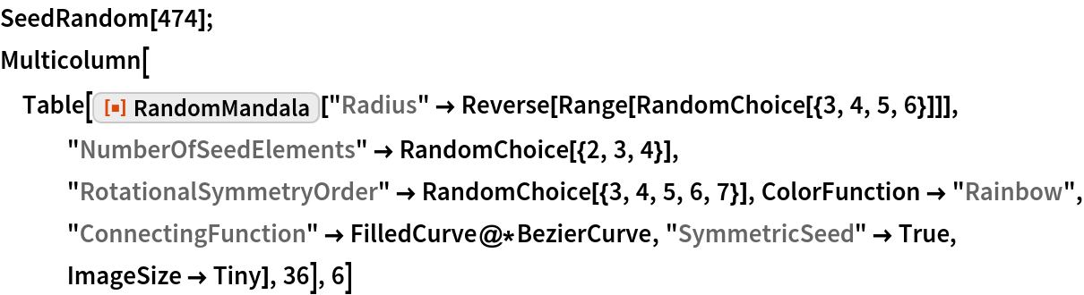 RandomMandala | Wolfram Function Repository
