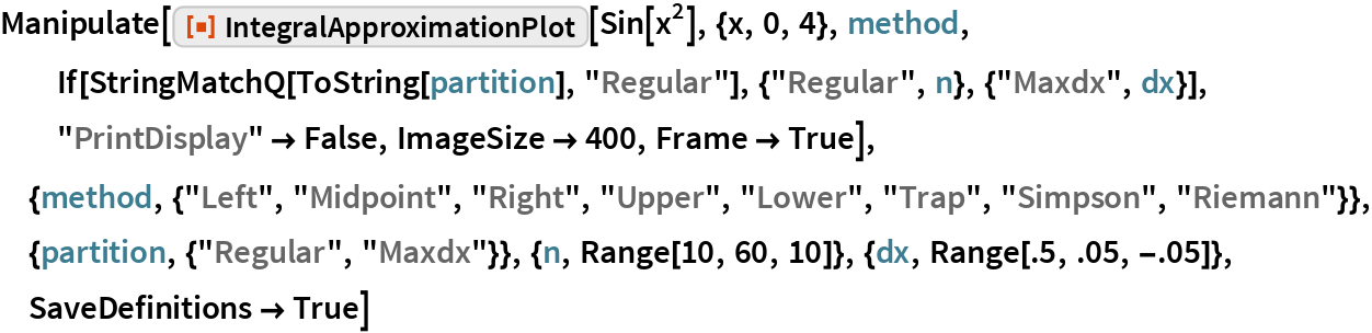 IntegralApproximationPlot | Wolfram Function Repository