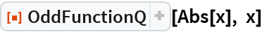OddFunctionQ | Wolfram Function Repository