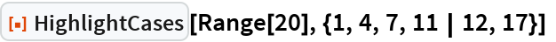 HighlightCases | Wolfram Function Repository