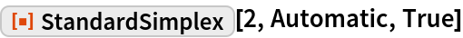 StandardSimplex | Wolfram Function Repository