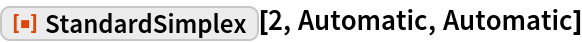 StandardSimplex | Wolfram Function Repository