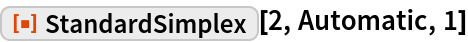 StandardSimplex | Wolfram Function Repository