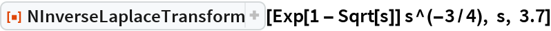 NInverseLaplaceTransform | Wolfram Function Repository