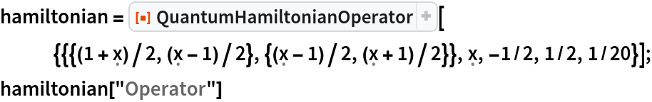 QuantumHamiltonianOperator | Wolfram Function Repository