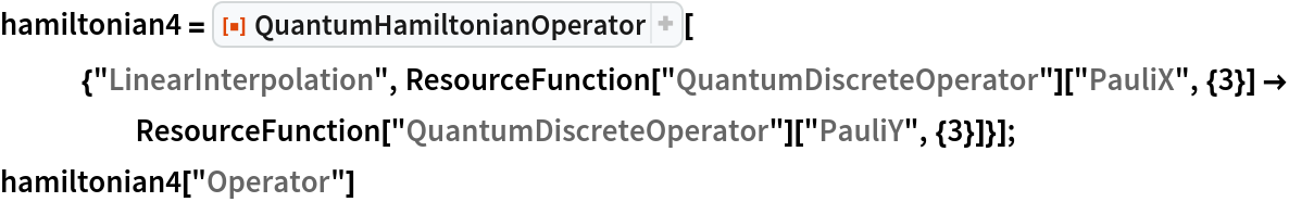 QuantumHamiltonianOperator | Wolfram Function Repository