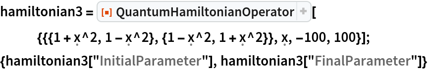 QuantumHamiltonianOperator | Wolfram Function Repository