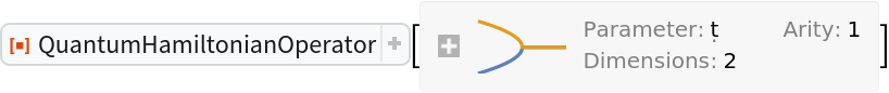 QuantumHamiltonianOperator | Wolfram Function Repository