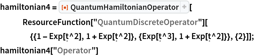 QuantumHamiltonianOperator | Wolfram Function Repository