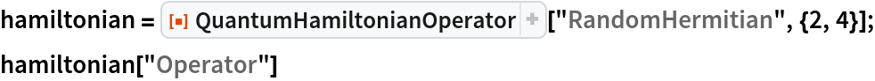 QuantumHamiltonianOperator | Wolfram Function Repository