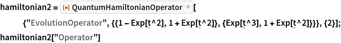 QuantumHamiltonianOperator | Wolfram Function Repository