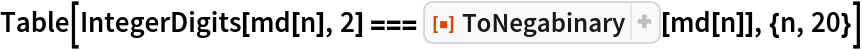 ToNegabinary | Wolfram Function Repository