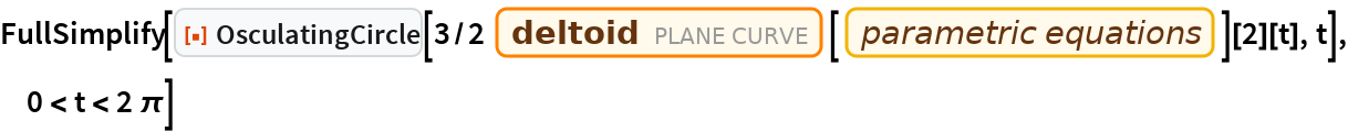 OsculatingCircle | Wolfram Function Repository