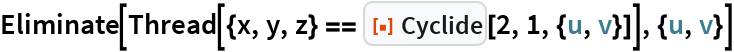 Cyclide | Wolfram Function Repository