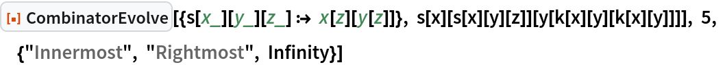 CombinatorEvolve | Wolfram Function Repository