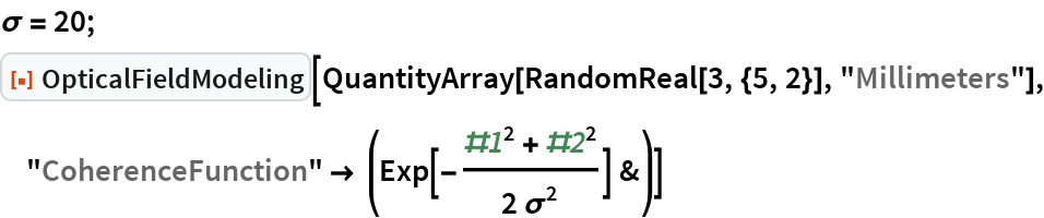 OpticalFieldModeling | Wolfram Function Repository
