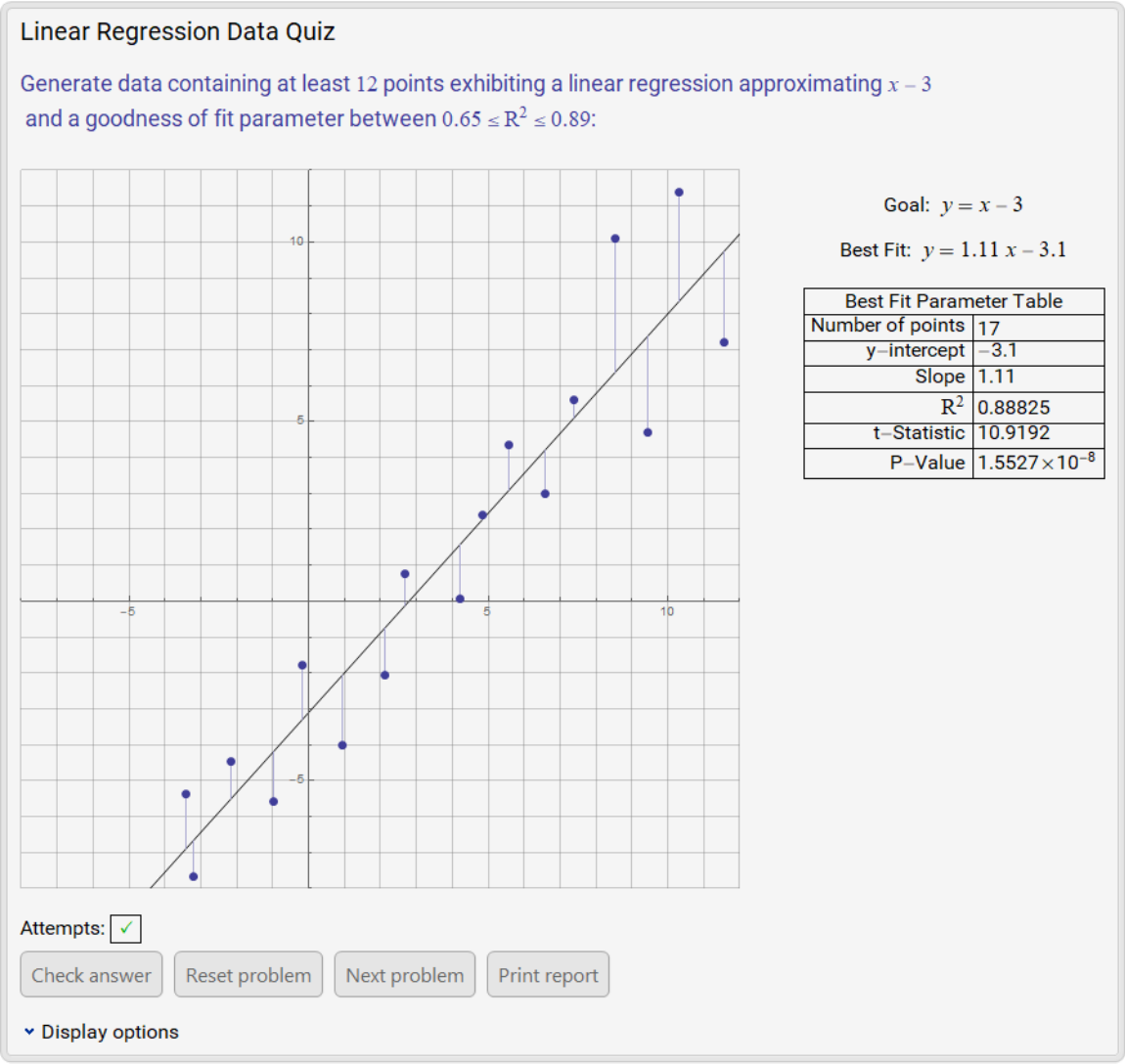 LinearRegressionDataQuiz | Wolfram Function Repository