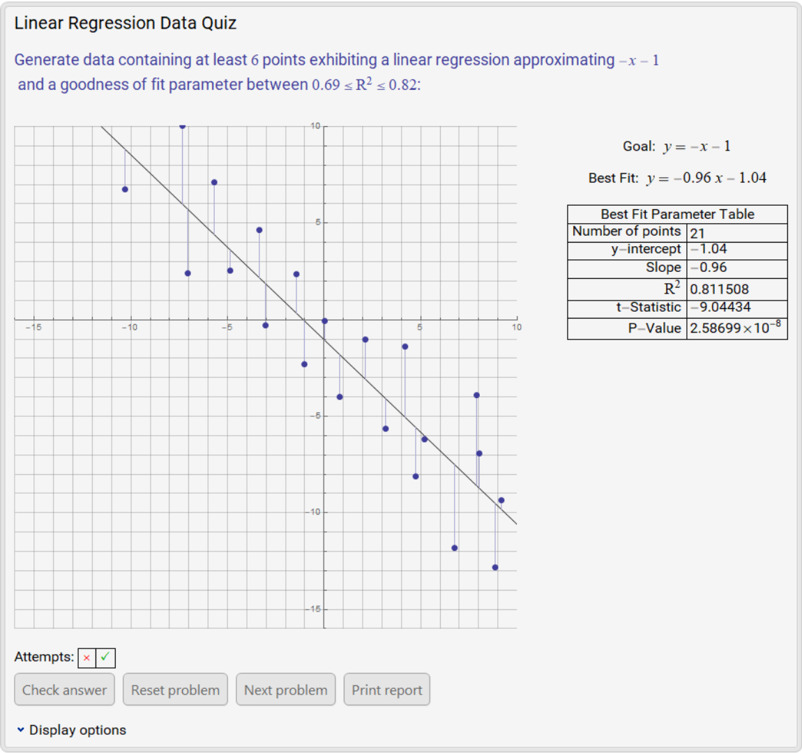 LinearRegressionDataQuiz | Wolfram Function Repository