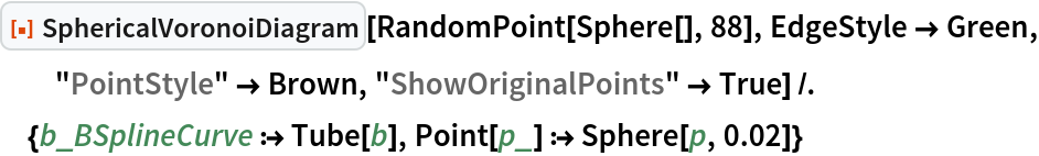 SphericalVoronoiDiagram | Wolfram Function Repository