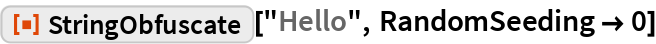 StringObfuscate | Wolfram Function Repository