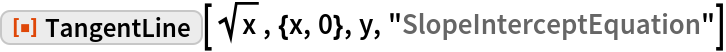 TangentLine | Wolfram Function Repository