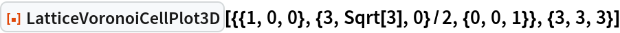 LatticeVoronoiCellPlot3D | Wolfram Function Repository