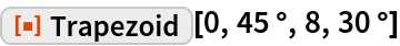 Trapezoid | Wolfram Function Repository