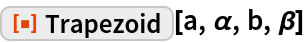 Trapezoid | Wolfram Function Repository