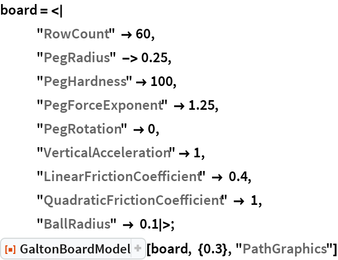 GaltonBoardModel | Wolfram Function Repository