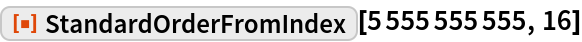 StandardOrderFromIndex | Wolfram Function Repository
