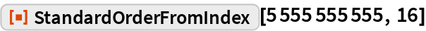 StandardOrderFromIndex | Wolfram Function Repository
