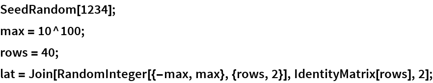 ExtendedLatticeReduce | Wolfram Function Repository