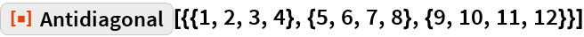 Antidiagonal | Wolfram Function Repository