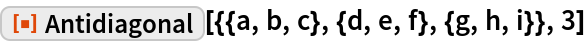 Antidiagonal | Wolfram Function Repository