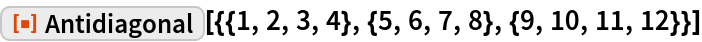 Antidiagonal | Wolfram Function Repository