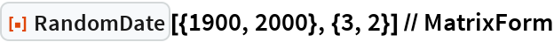 RandomDate | Wolfram Function Repository