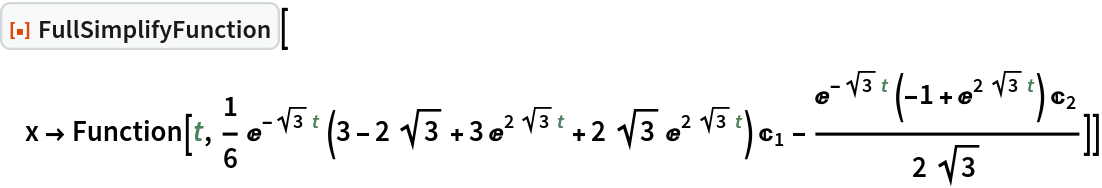 FullSimplifyFunction | Wolfram Function Repository