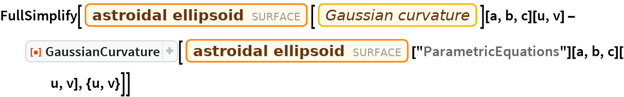 GaussianCurvature | Wolfram Function Repository