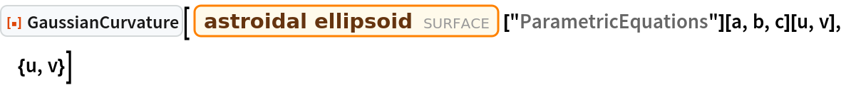 GaussianCurvature | Wolfram Function Repository