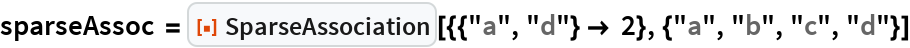 SparseAssociation | Wolfram Function Repository