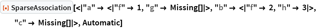 SparseAssociation | Wolfram Function Repository
