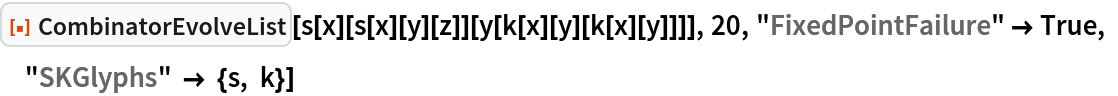 CombinatorEvolveList | Wolfram Function Repository