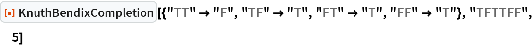 KnuthBendixCompletion | Wolfram Function Repository