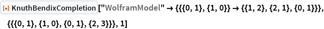 KnuthBendixCompletion | Wolfram Function Repository