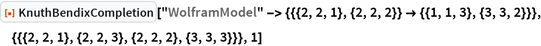 KnuthBendixCompletion | Wolfram Function Repository