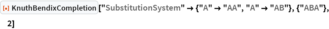 KnuthBendixCompletion | Wolfram Function Repository