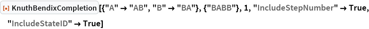 KnuthBendixCompletion | Wolfram Function Repository