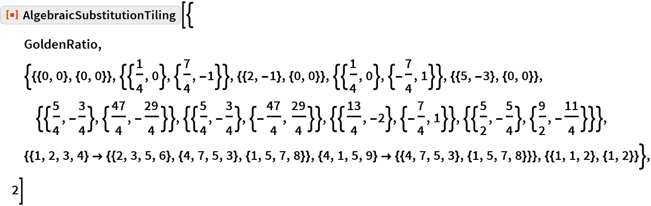 AlgebraicSubstitutionTiling | Wolfram Function Repository