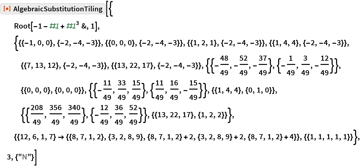 AlgebraicSubstitutionTiling | Wolfram Function Repository