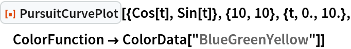 PursuitCurvePlot | Wolfram Function Repository